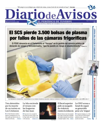 Portadas de Canarias hoy — La Provincia, El Día