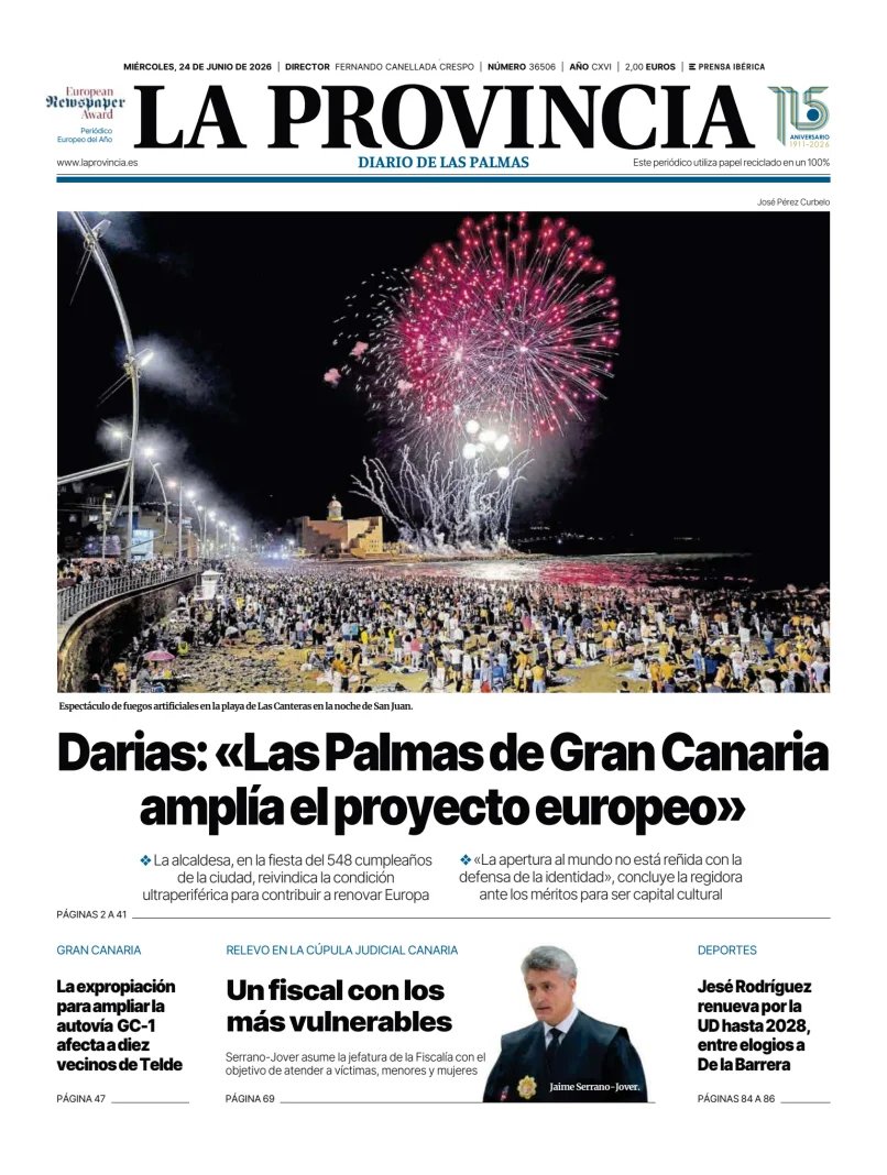 Portadas de Canarias hoy — La Provincia, El Día